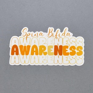 Spina Bifida Awareness Sticker | Spina Bifida Sticker | Spina Bifida ...