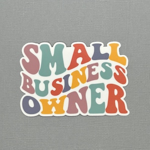 Small Business Owner Retro Sticker | Small Business Sticker | Small ...