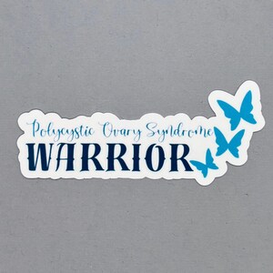 PCOS Warrior Butterflies Sticker | Polycystic Ovary Syndrome | PCOS ...
