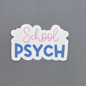 School Psych Sticker | Gift for School Psychologist | Gift for Him ...