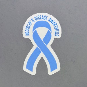 Addison's Disease Awareness Ribbon Sticker | Addison's Disease Sticker ...