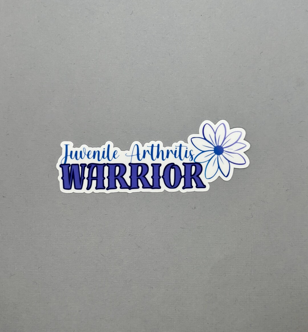 Juvenile Arthritis Warrior Flower Sticker | Juvenile Arthritis ...