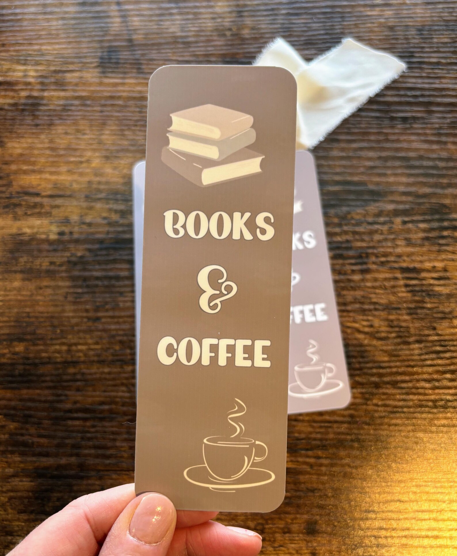 Books & Coffee Bookmark | Cute Bookmark | Gift for Mom | Gift for ...