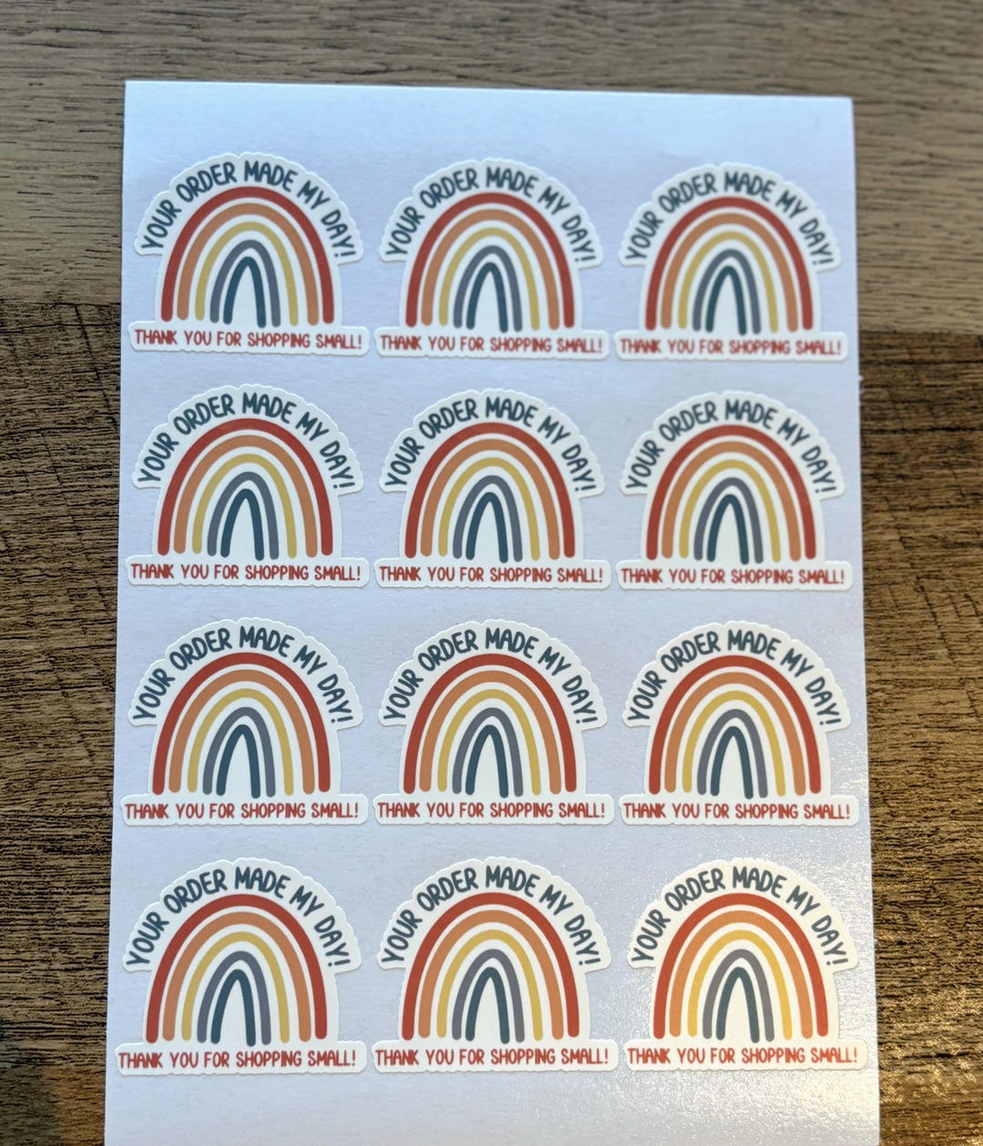 Your Order Made My Day! - Packaging Stickers - 12 Stickers | Small ...