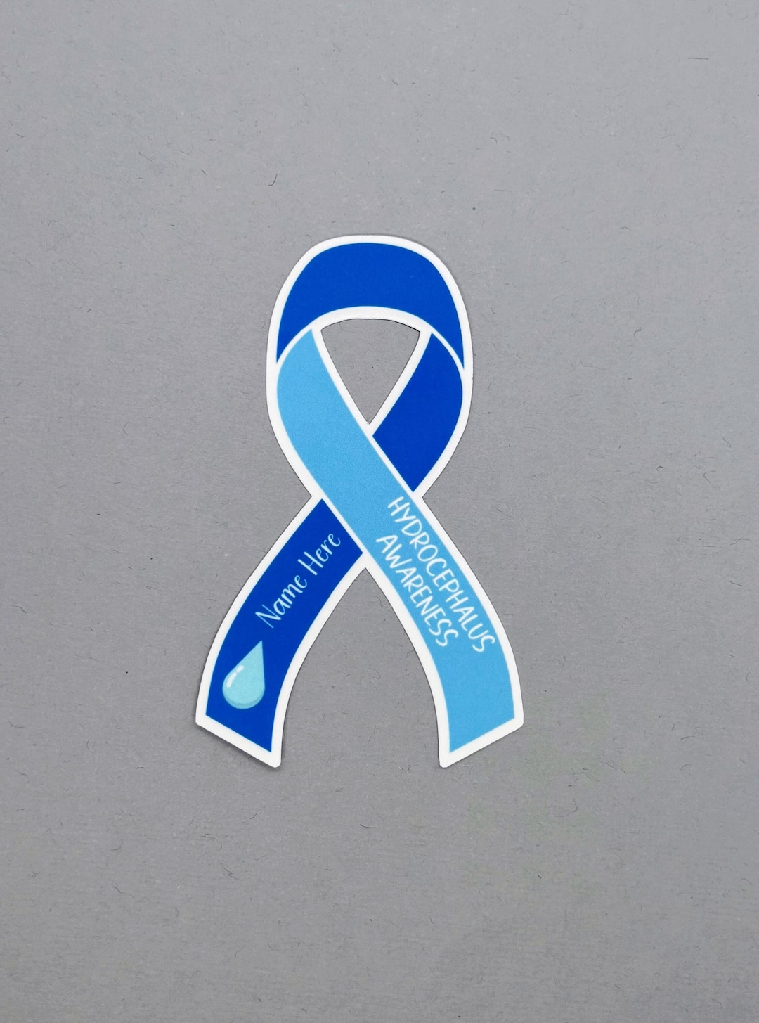 Hydrocephalus Awareness Custom Ribbon Sticker | Hydrocephalus Sticker ...