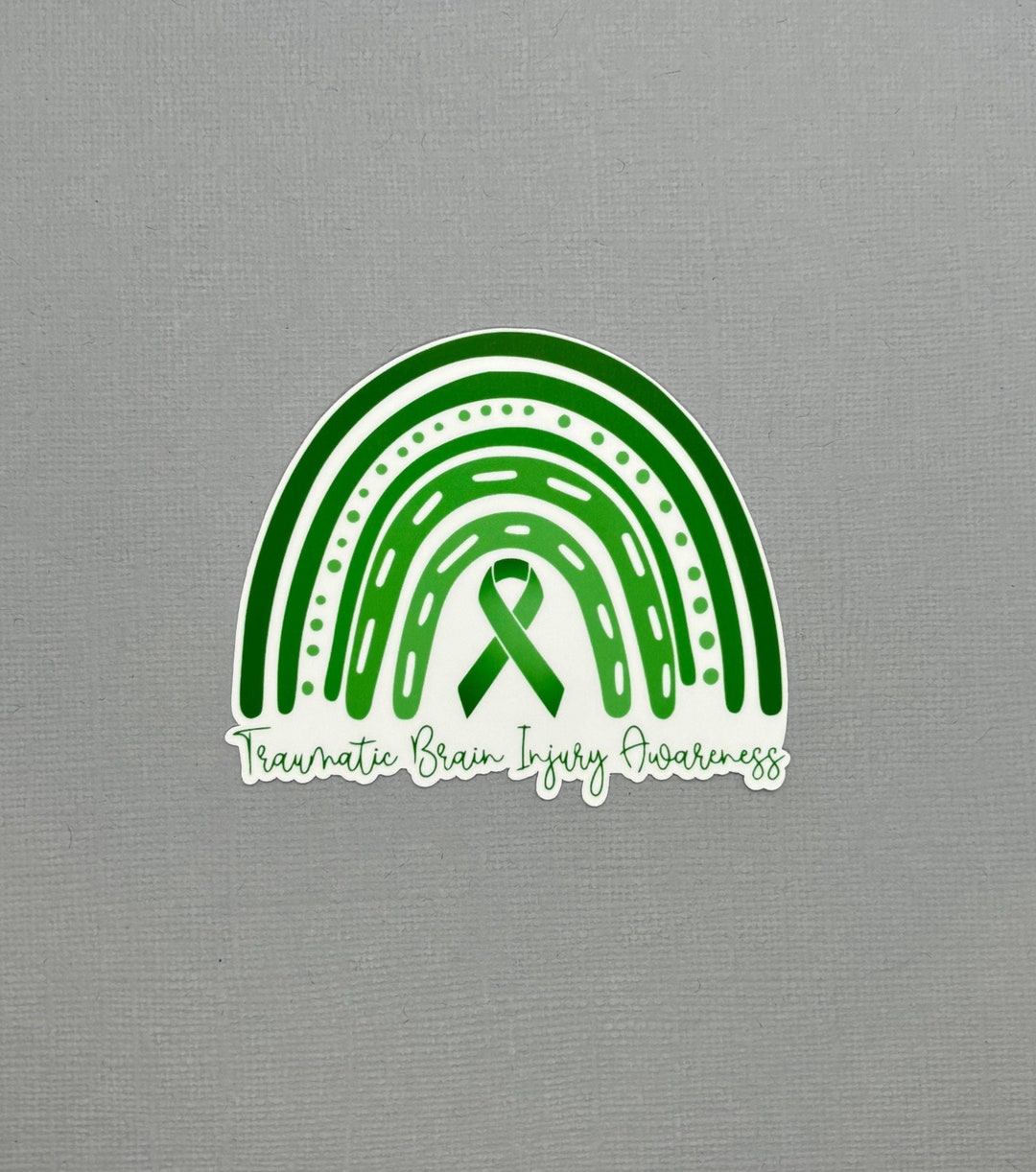 Traumatic Brain Injury Awareness Rainbow Sticker | TBI Awareness | TBI ...