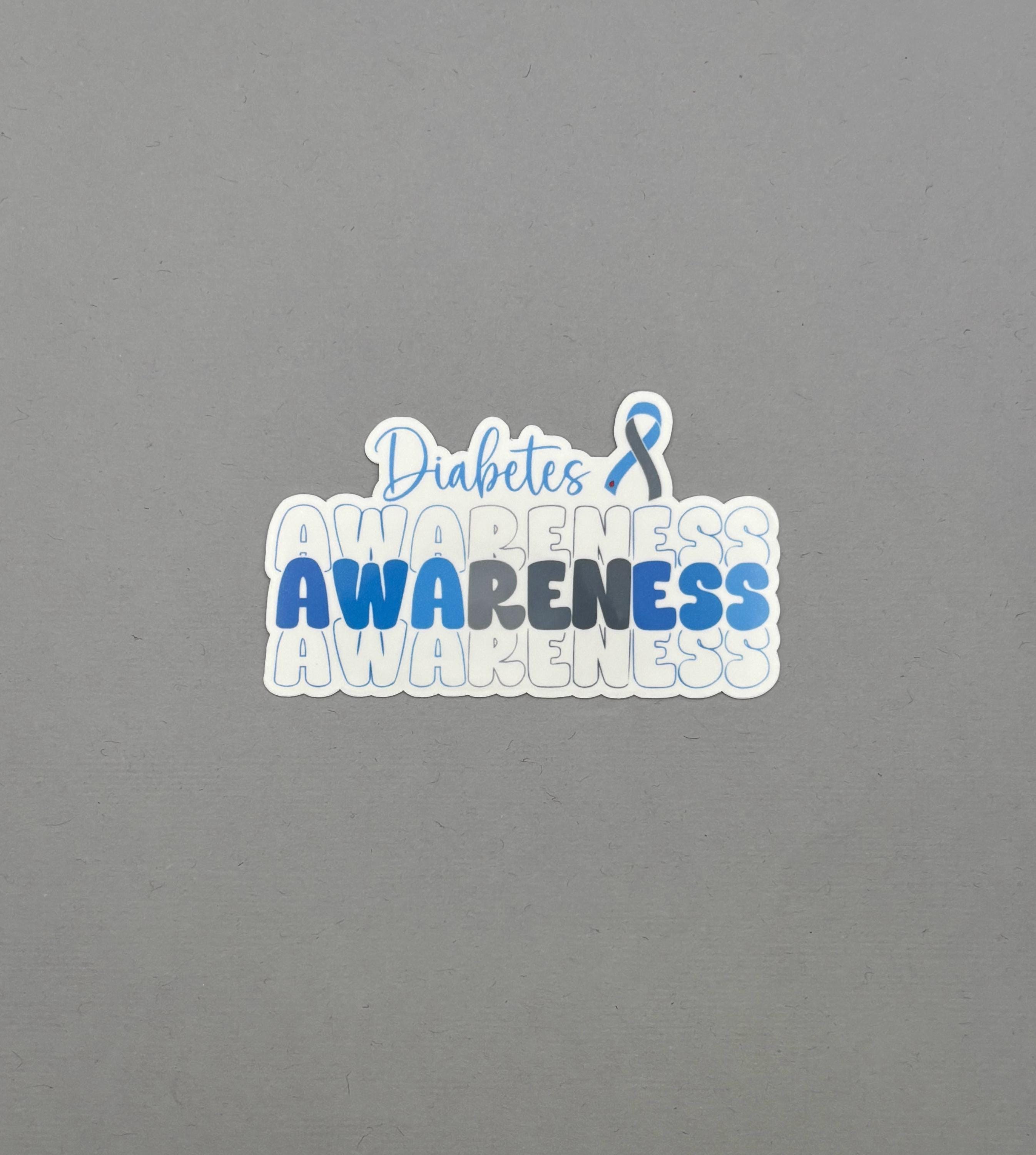 Diabetes Awareness Sticker: Water Resistant Sticker - Etsy
