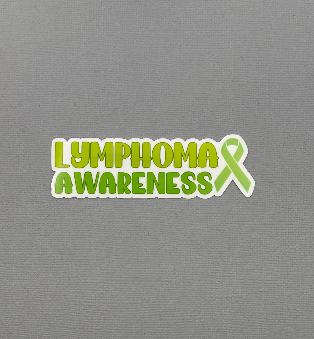 Lymphoma Awareness With Ribbon Sticker | Lymphoma Sticker | Lymphoma ...