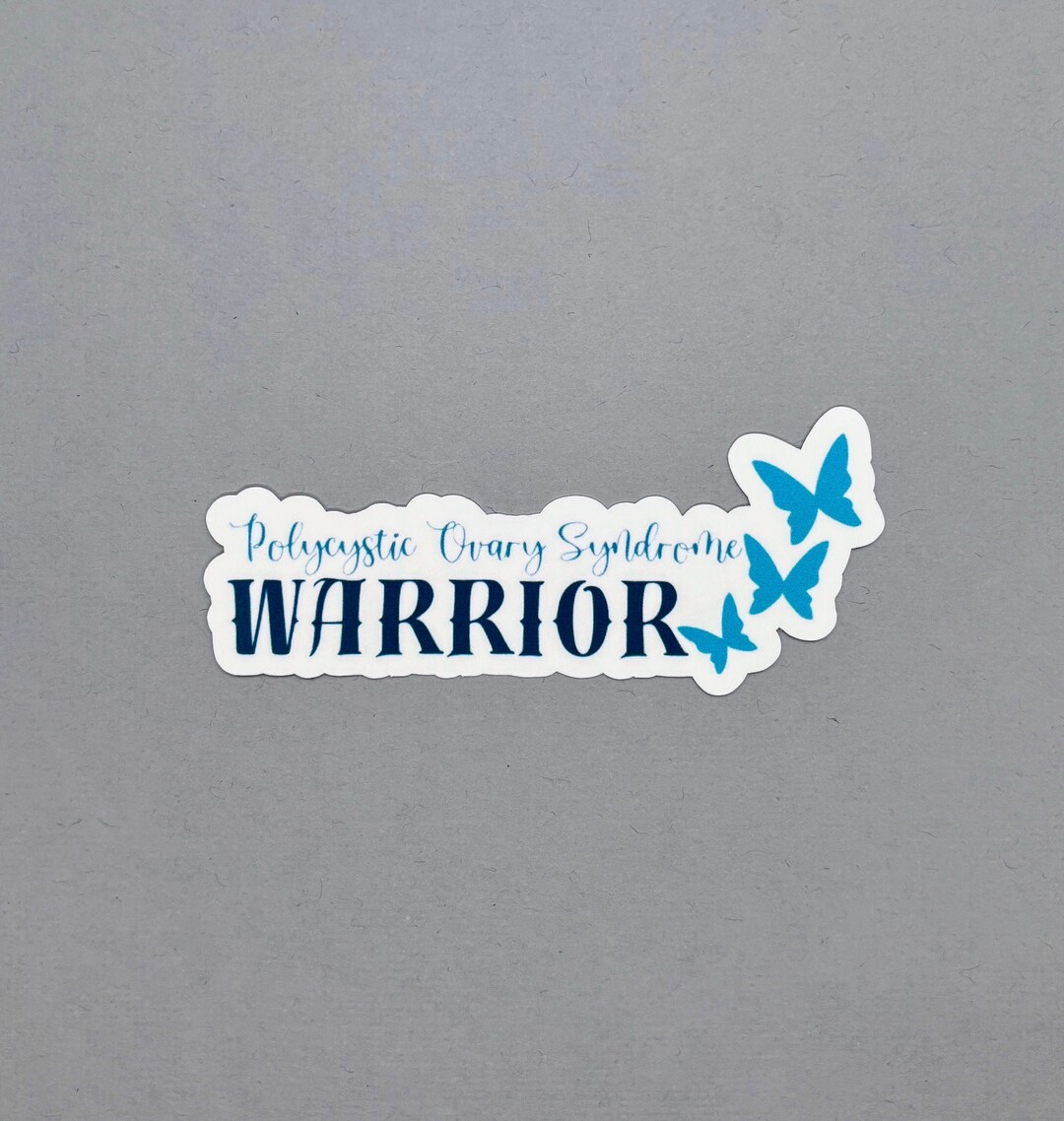 PCOS Warrior Butterflies Sticker | Polycystic Ovary Syndrome | PCOS ...