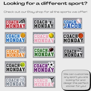 Custom Hockey Coach Sticker | Gift for Hockey Coach | Gift for Him ...