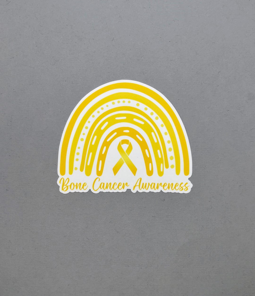 Bone Cancer Awareness Rainbow Sticker | Bone Cancer Sticker | Bone ...