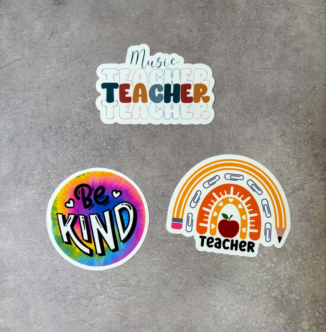 Music Teacher 3 Pack Sticker Bundle | Teacher Gift | End of Year Gift ...