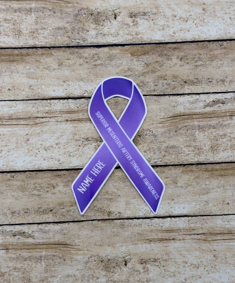 Superior Mesenteric Artery Syndrome Custom Ribbon Sticker | SMAS ...