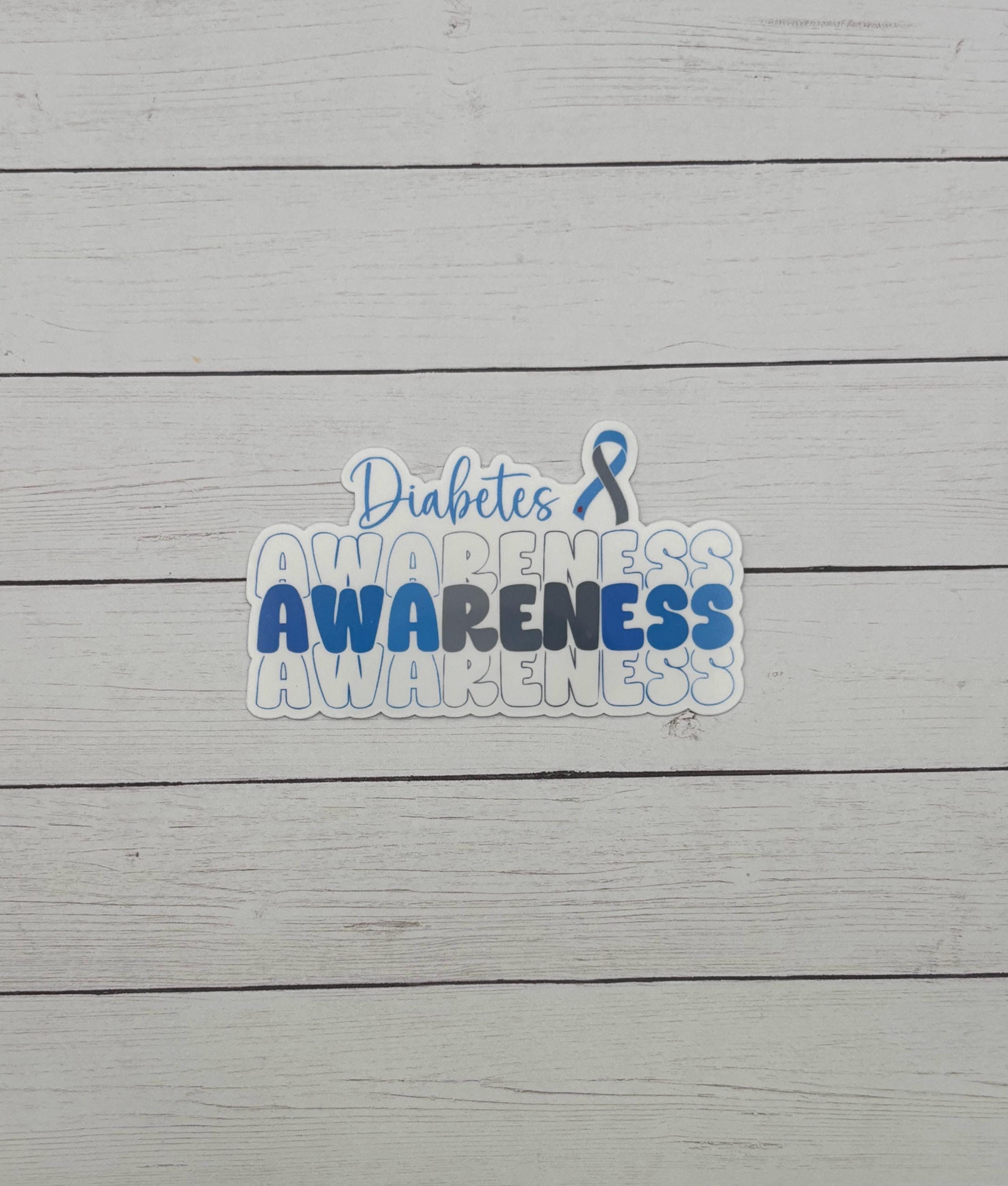 Diabetes Awareness Sticker: Water Resistant Sticker - Etsy