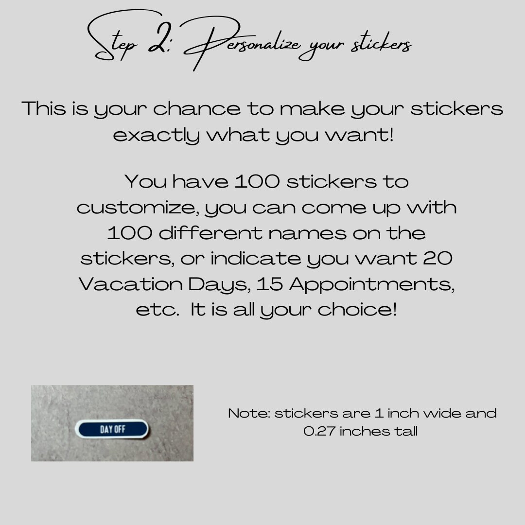 100 Custom Planner Stickers, Planner Organization, Planner Stickers ...