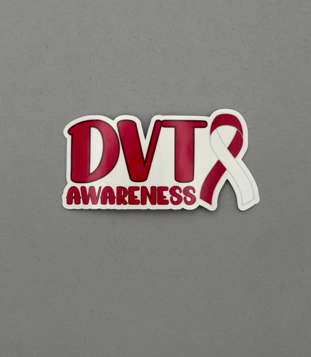 DVT Awareness With Ribbon Sticker | Deep Vein Thrombosis | Water ...