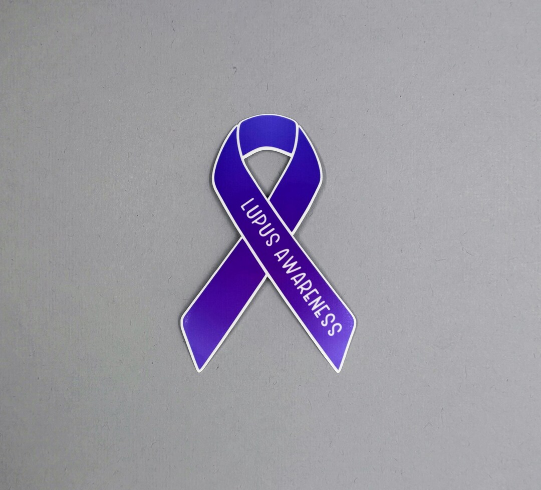 Lupus Awareness Ribbon Sticker | Lupus Awareness | Lupus Sticker | Gift ...