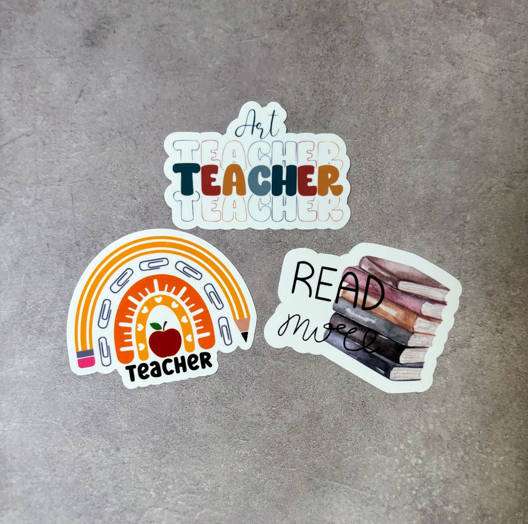 Art Teacher 3 Pack Sticker Bundle | Teacher Gift | End of Year Gift ...