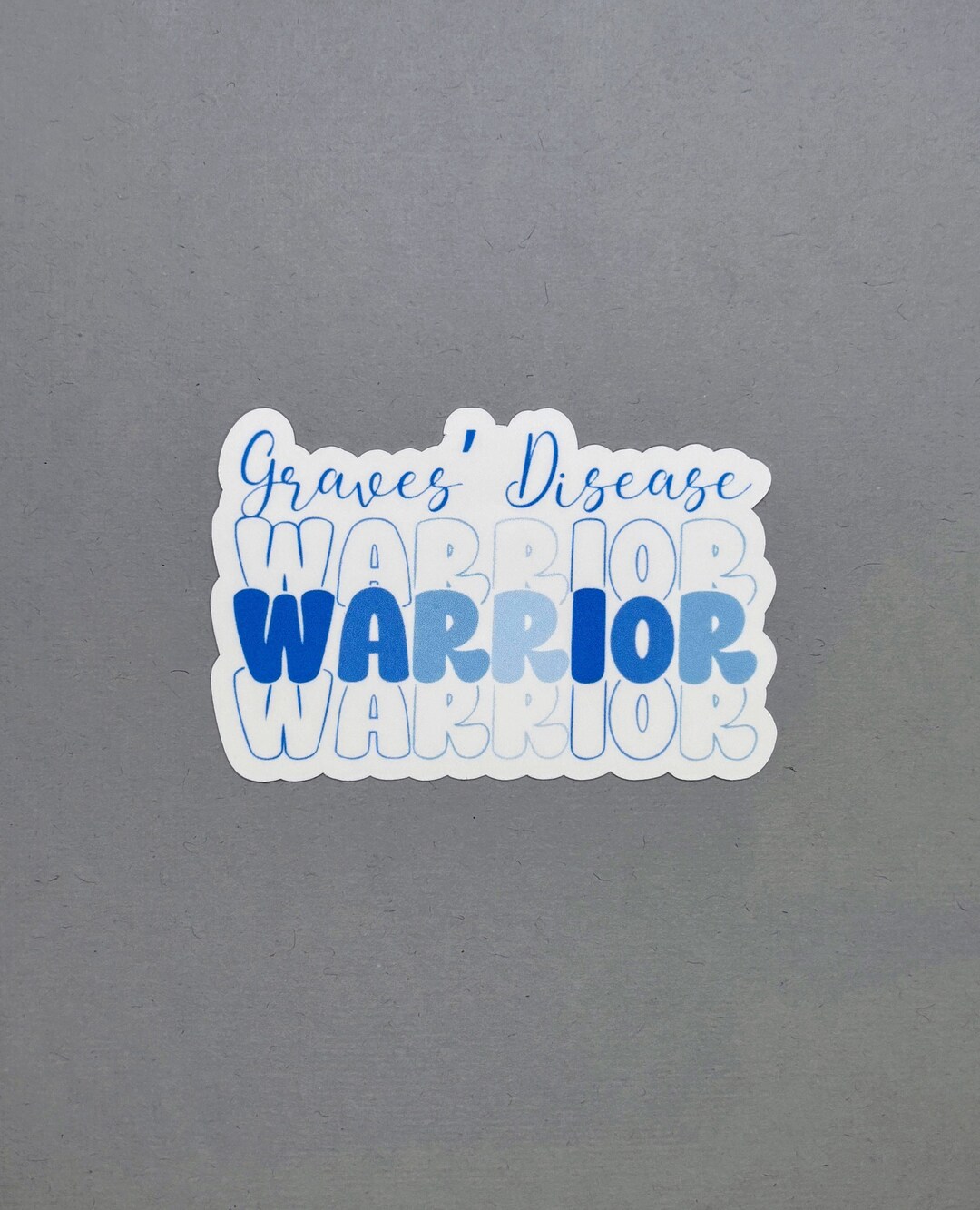 Grave's Disease Warrior Sticker | Autoimmune Disease Sticker ...
