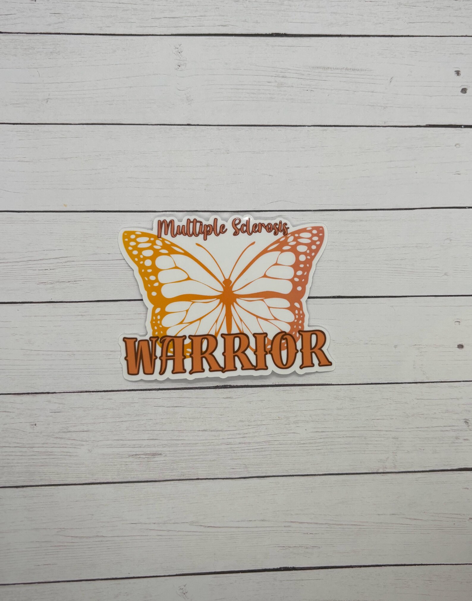 Multiple Sclerosis Warrior Butterfly Sticker | MS Awareness | MS ...