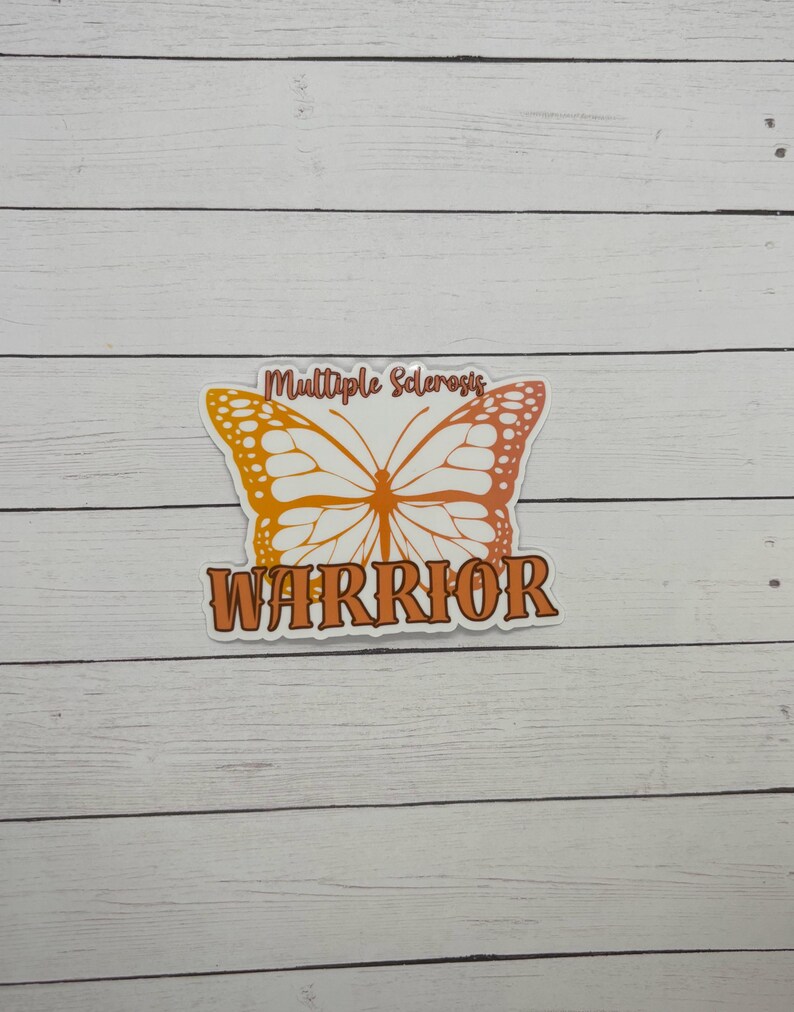 Multiple Sclerosis Warrior Butterfly Sticker | MS Awareness | MS ...
