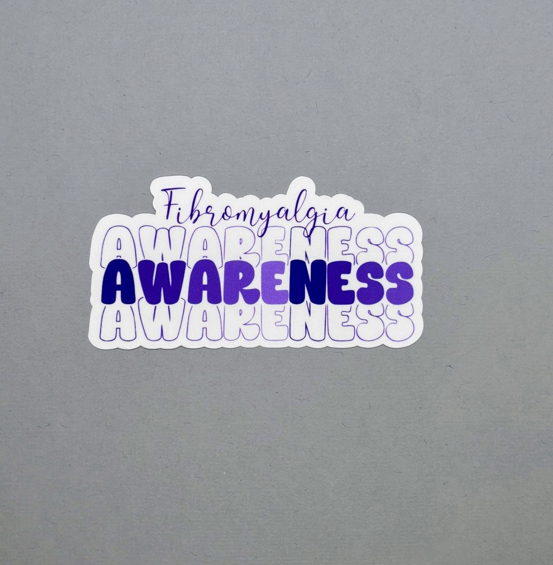 Fibromyalgia Awareness Sticker | Autoimmune Disease Sticker ...