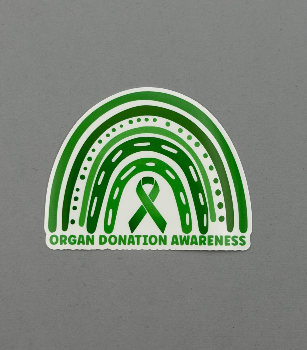 Organ Donation Awareness Rainbow Sticker | Water Resistant Sticker - Etsy