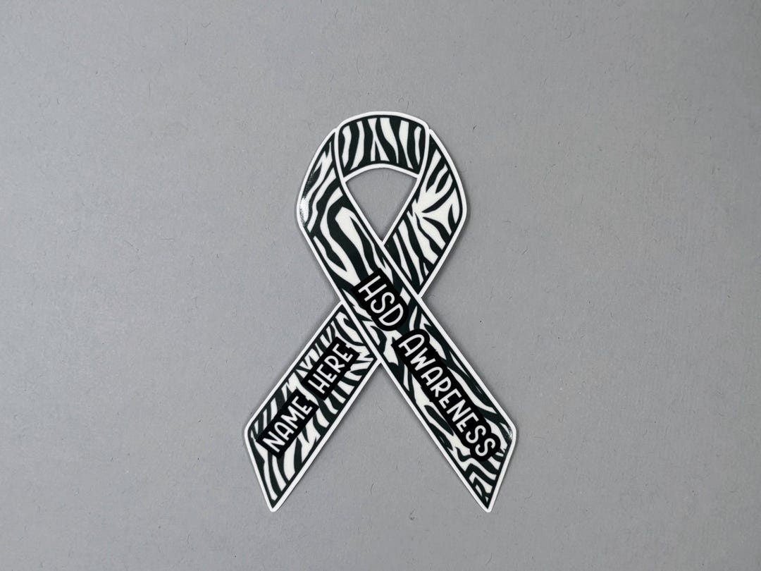 HSD Awareness Custom Ribbon Sticker | Hypermobility Spectrum Disorder ...