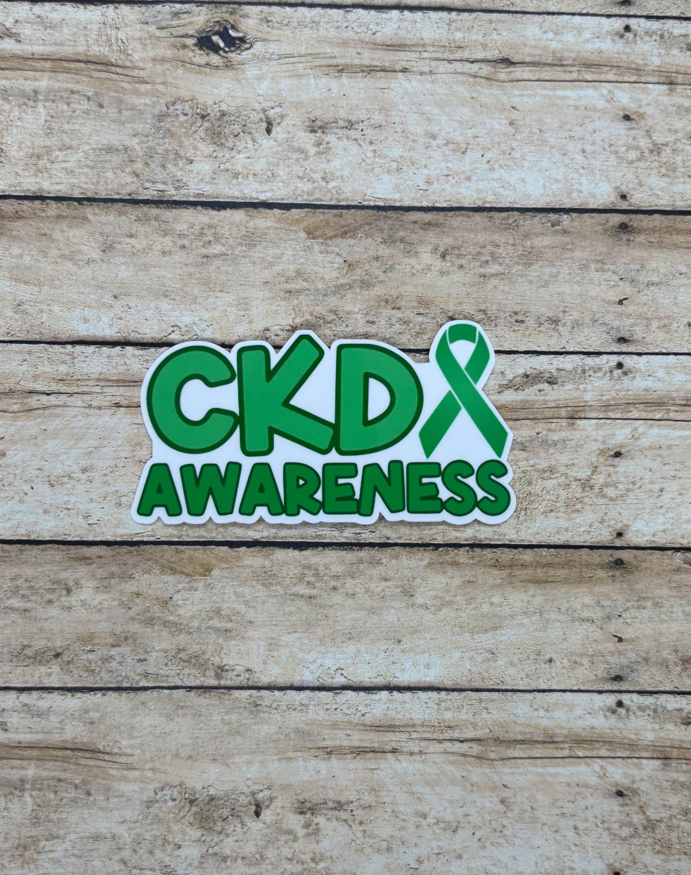 CKD (chronic Kidney Disease) Awareness With Ribbon Sticker | CKD ...