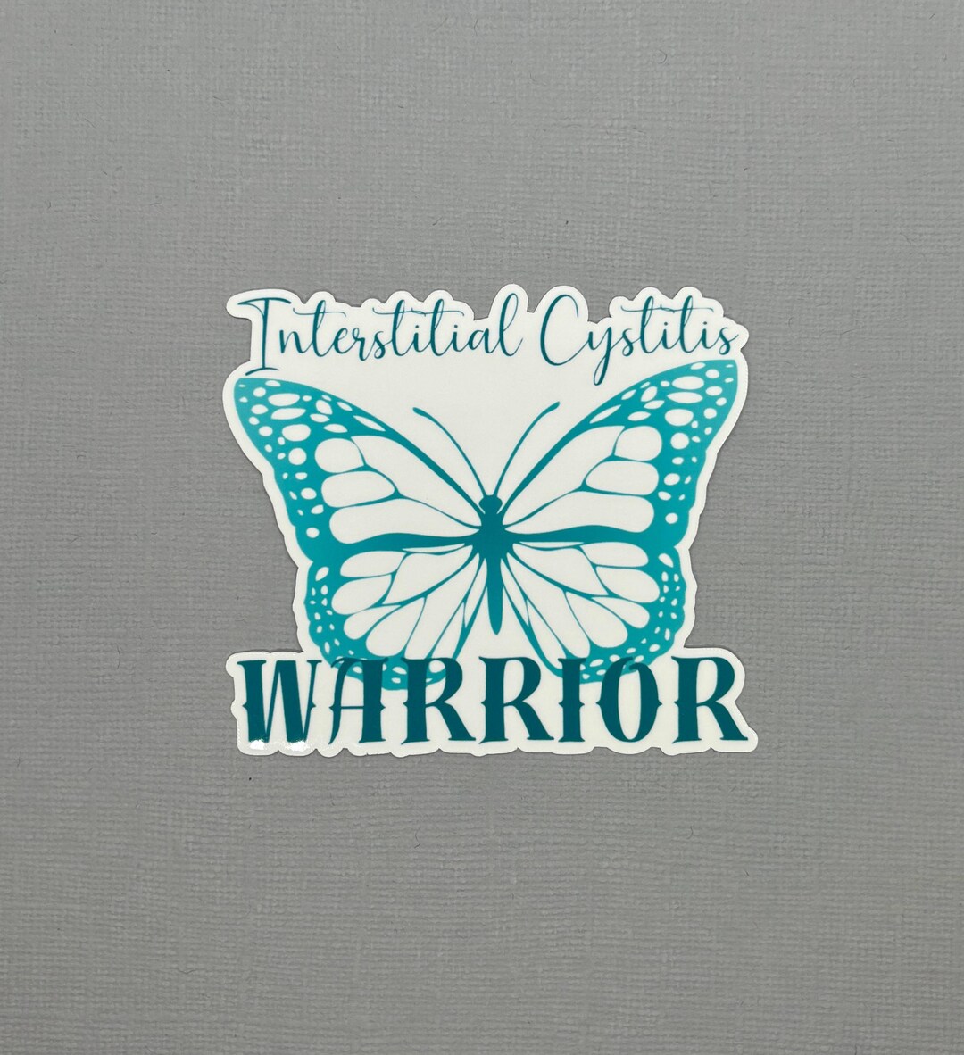 Interstitial Cystitis Warrior Butterfly Sticker | Interstitial Cystitis ...