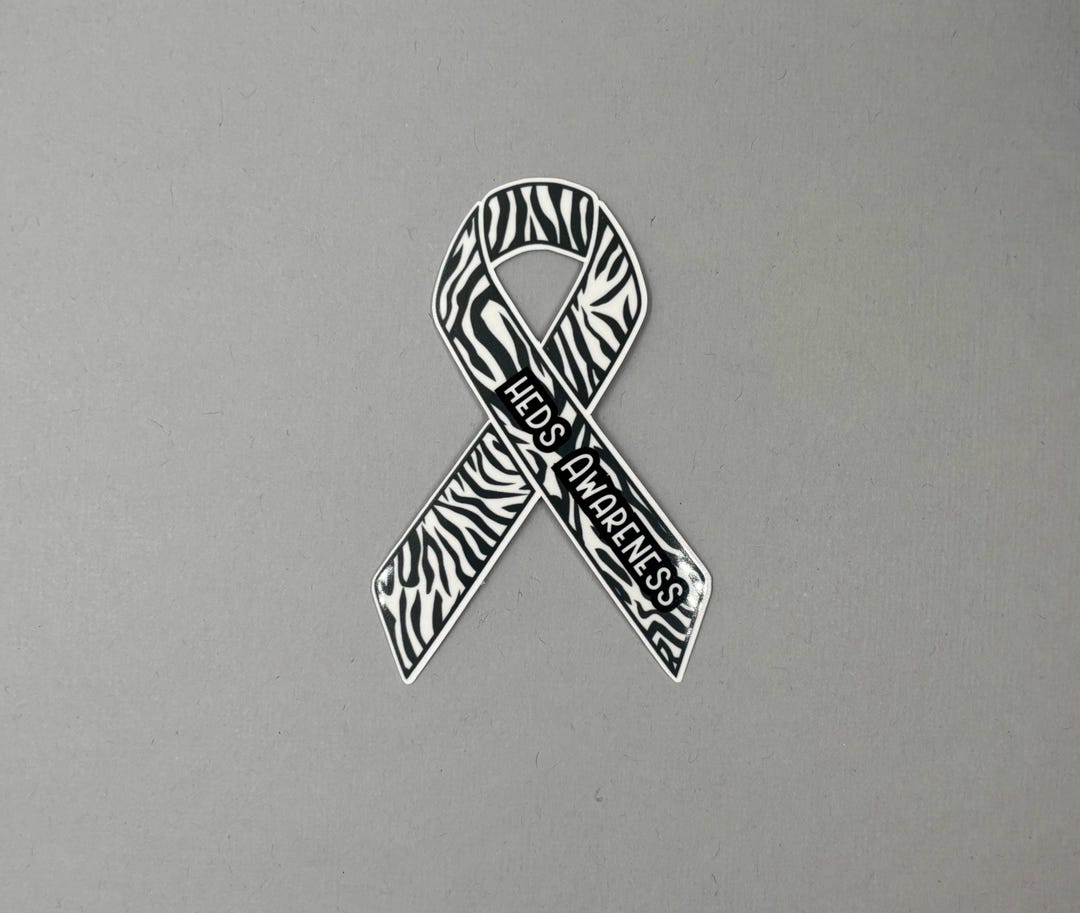 Heds (hypermobile Ehlers–danlos Syndrome) Awareness Ribbon Sticker ...