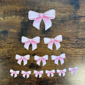 Pink Dots Bow Sticker Sets | Cute Bow Sticker | Bow Sticker | Pink ...