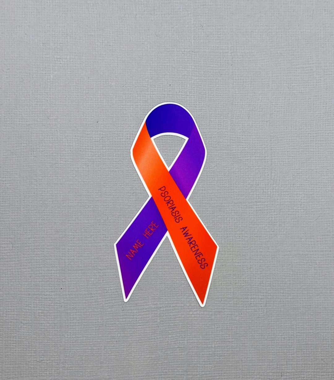 Psoriasis Awareness Custom Ribbon Sticker | Autoimmune Disease Sticker ...
