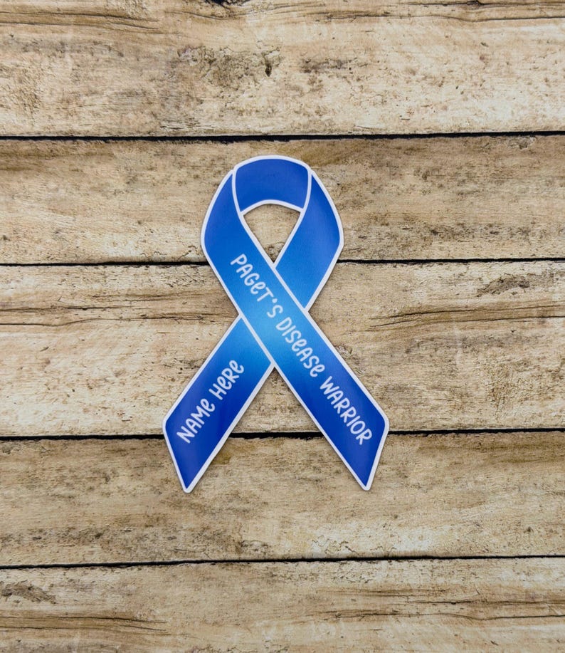 Paget’s Disease Warrior Custom Ribbon Sticker | Paget's Disease of the ...