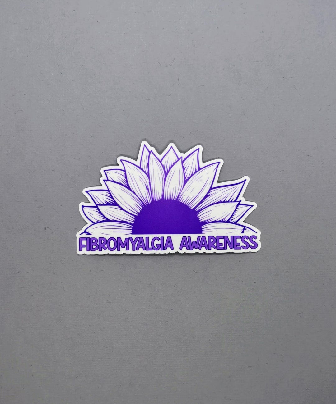 Fibromyalgia Awareness Sunflower Sticker | Fibromyalgia Awareness ...