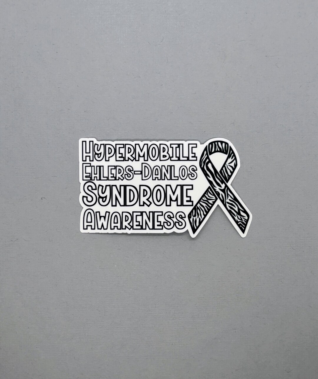 Hypermobile Ehlers–danlos Syndrome Awareness With Ribbon Sticker | Heds ...
