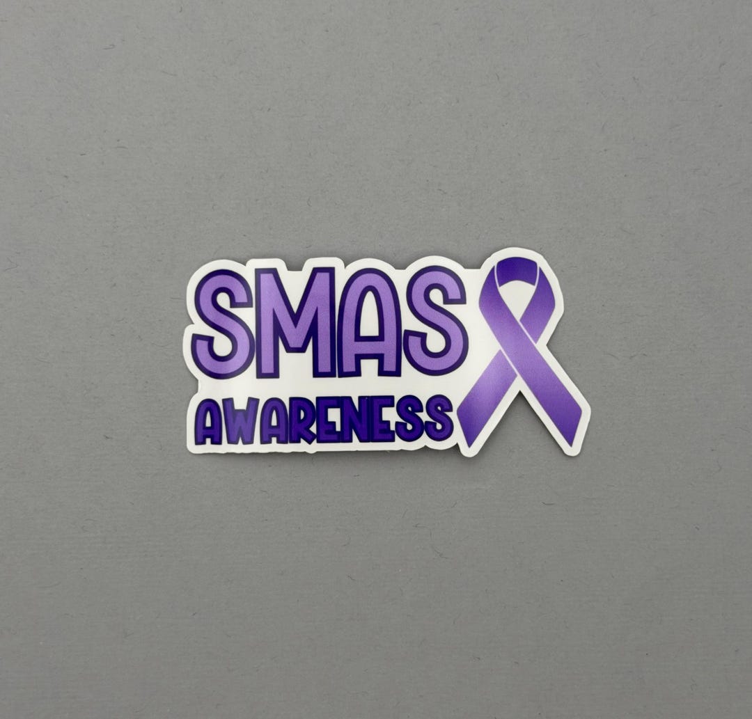 SMAS Awareness With Ribbon Sticker | Superior Mesenteric Artery ...