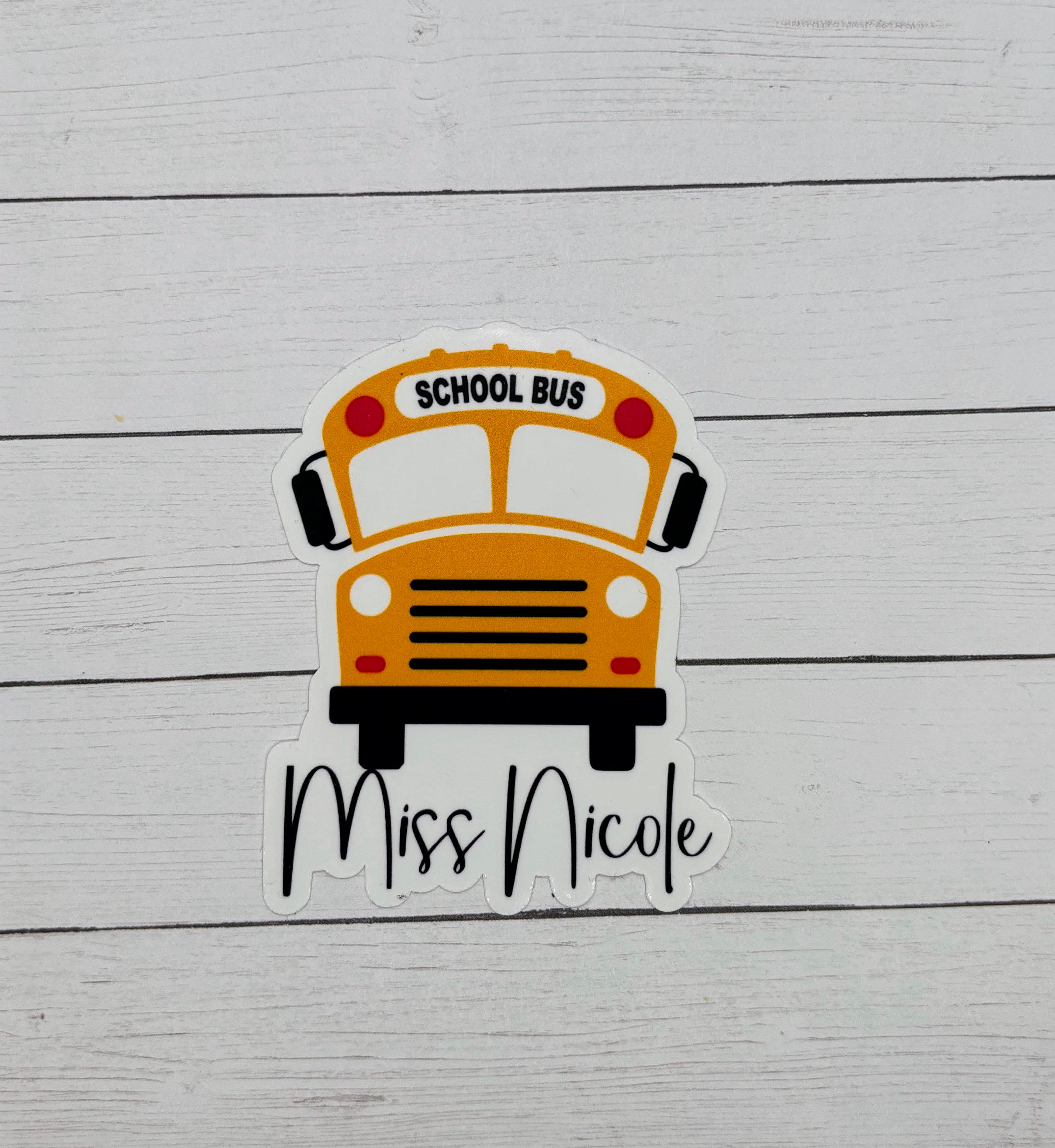 Personalized School Bus Driver Sticker Gift for School Bus Driver Gift ...