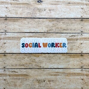 Social Worker Sticker | Gift for Social Worker | Gift for Him | Gift ...