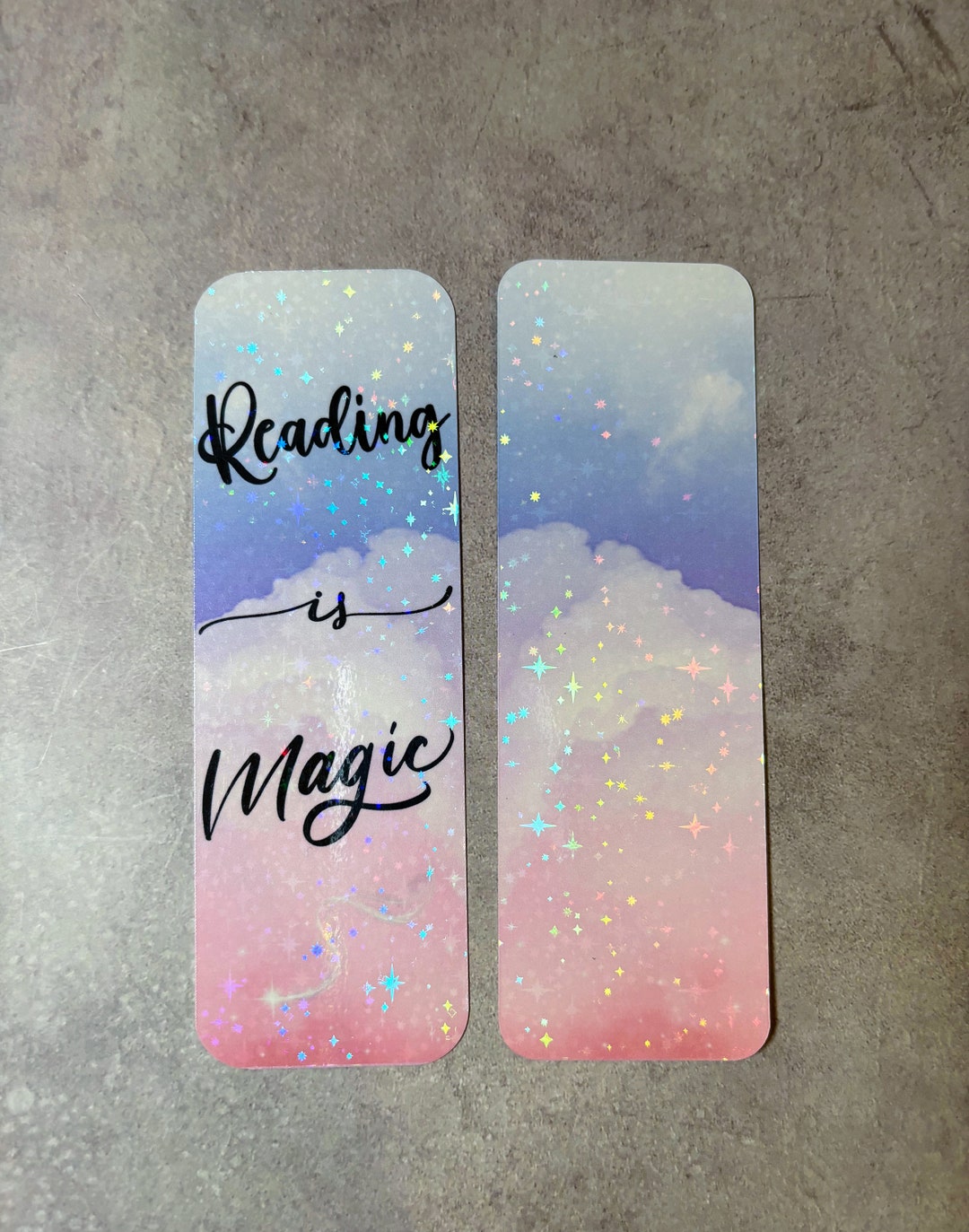 Reading is Magic Holographic Bookmark | Gift for Mom | Gift for Readers ...