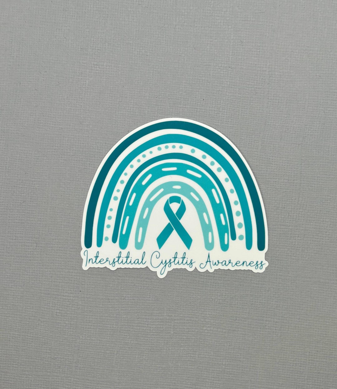 Interstitial Cystitis Awareness Rainbow Sticker | Interstitial Cystitis ...