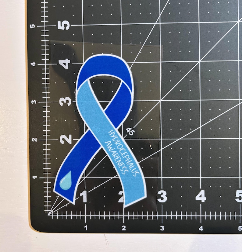 Hydrocephalus Awareness Ribbon Car Decal | Hydrocephalus Decal ...