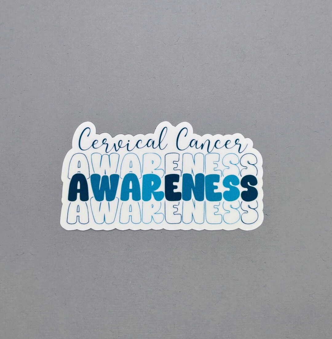 Cervical Cancer Awareness Sticker | Cervical Cancer Sticker | Cervical ...