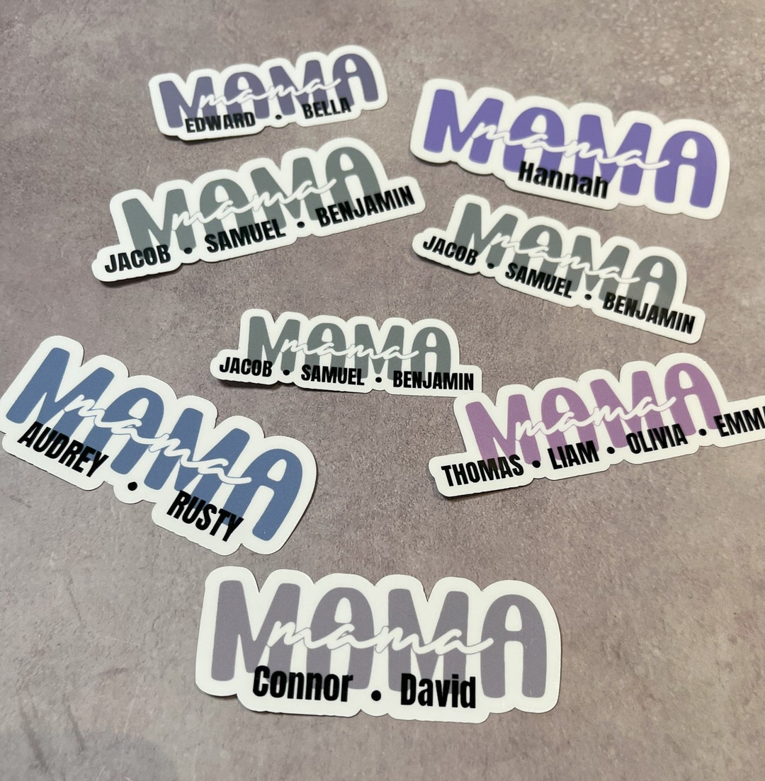 MAMA Sticker | Customizable | Children's Names | Mother's Day Gifts ...