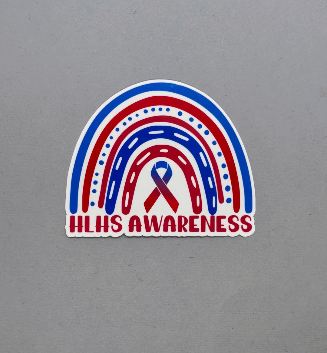 HLHS Awareness Rainbow Sticker | Hypoplastic Left Heart Syndrome ...