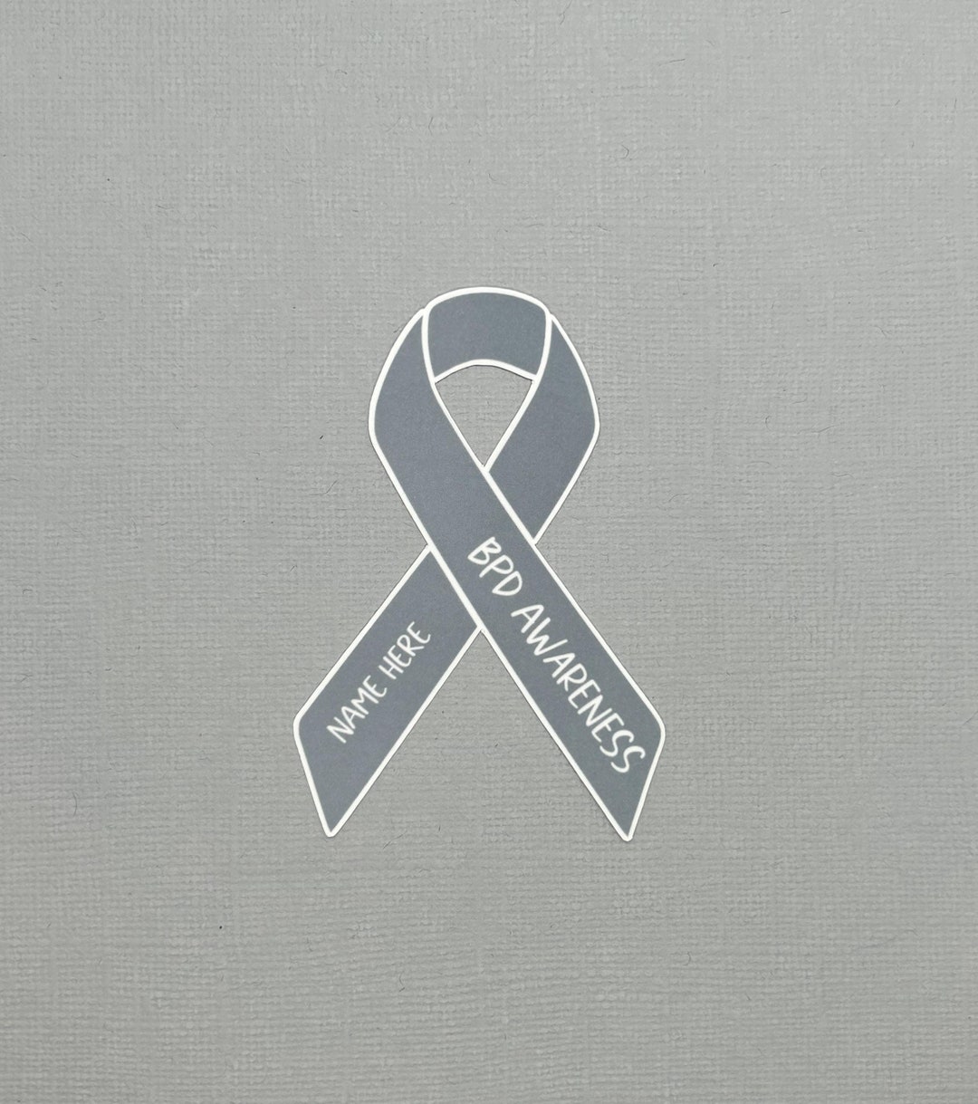 BPD (borderline Personality Disorder) Awareness Custom Ribbon Sticker ...