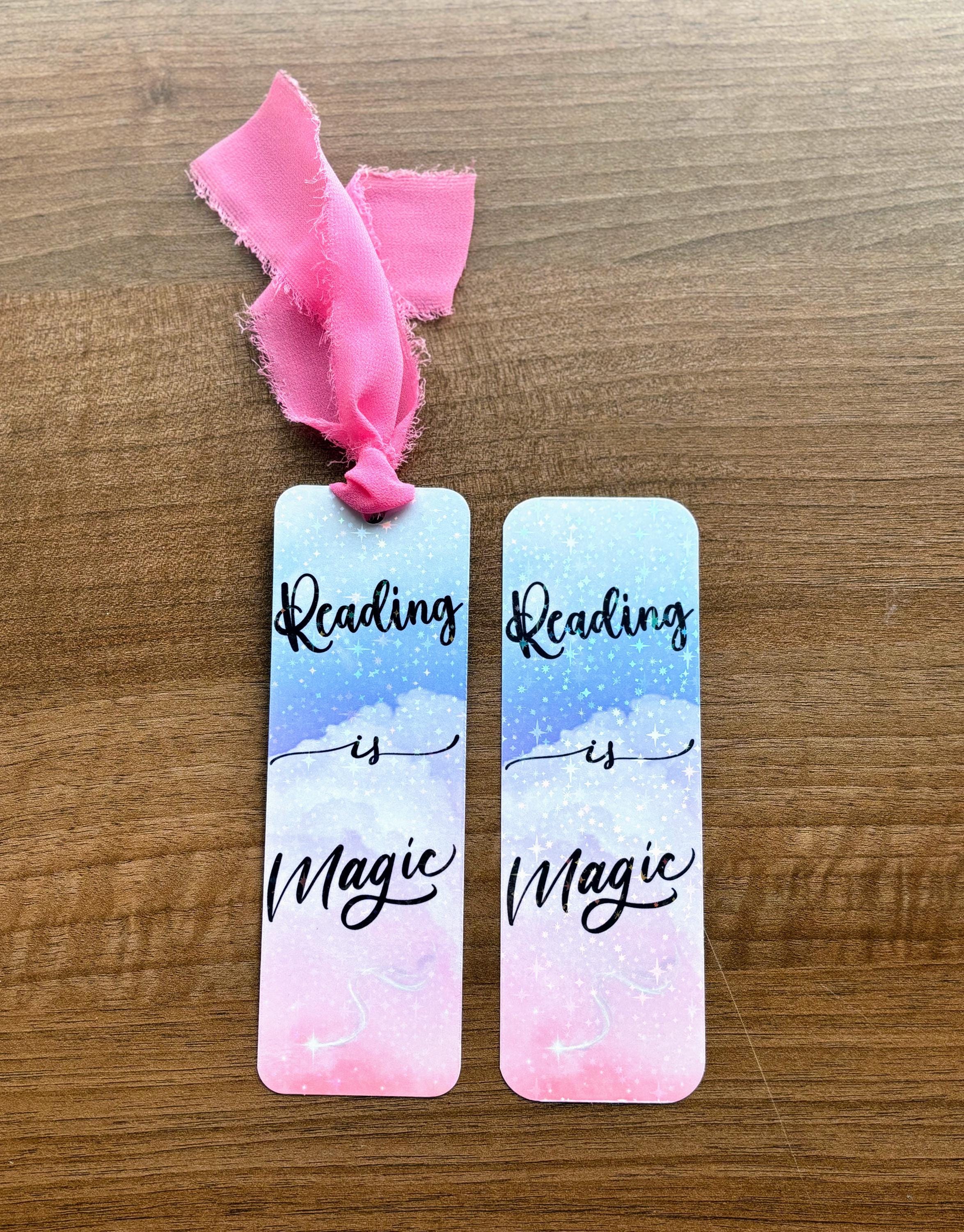 Reading is Magic Holographic Bookmark | Gift for Mom | Gift for Readers ...