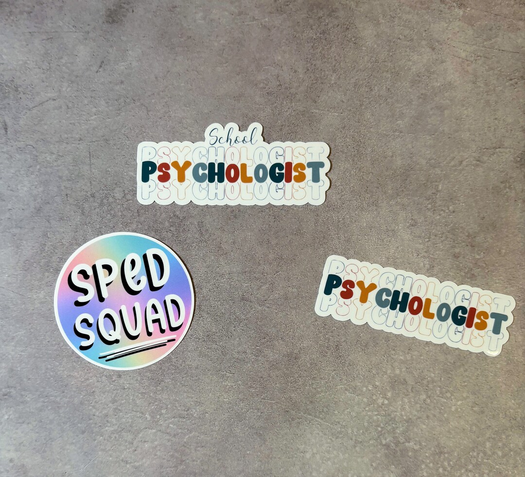 School Psychologist 3 Sticker Bundle | School Psychologist | Gift for ...
