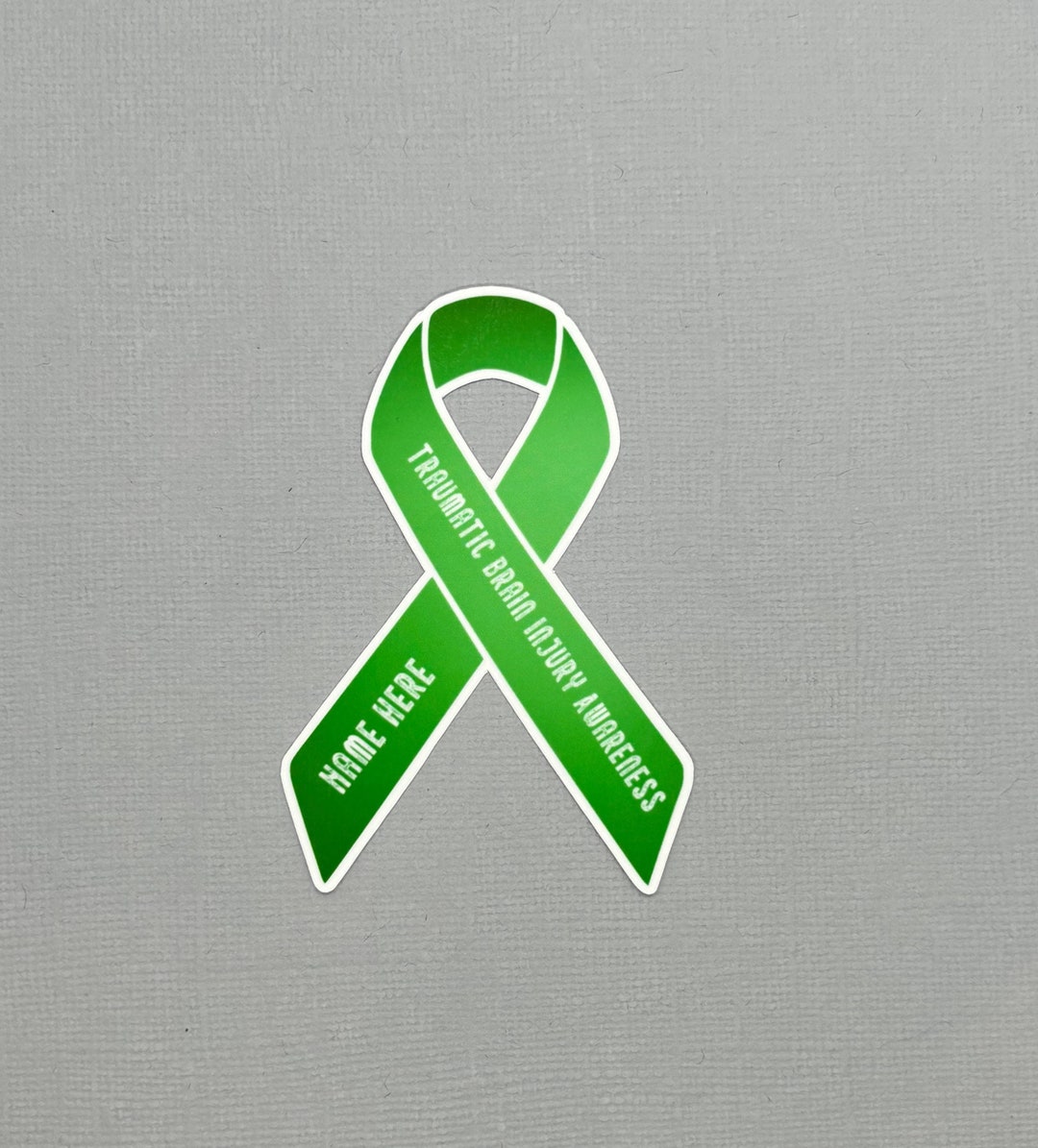 Traumatic Brain Injury Awareness Custom Ribbon Sticker | TBI Sticker ...