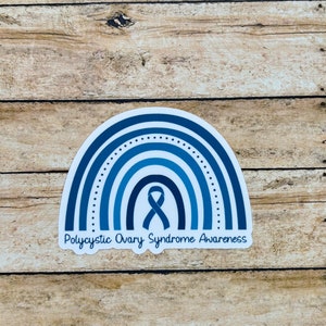 PCOS Awareness Rainbow Sticker | Polycystic Ovary Syndrome | PCOS ...